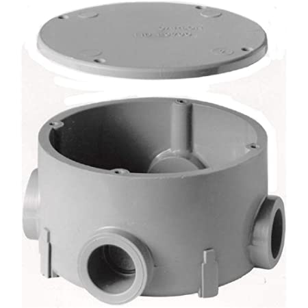 PVC FS Box Round Junction 1/2" KO E970CD
